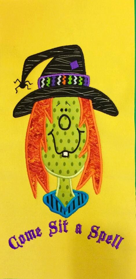 Embroidery Design- Come Sit a Spell- 5x7 - Etsy