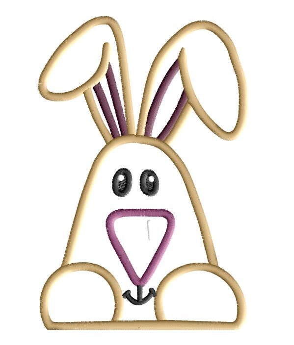 Applique Peeker Design binky Rabbit Peeker - Etsy