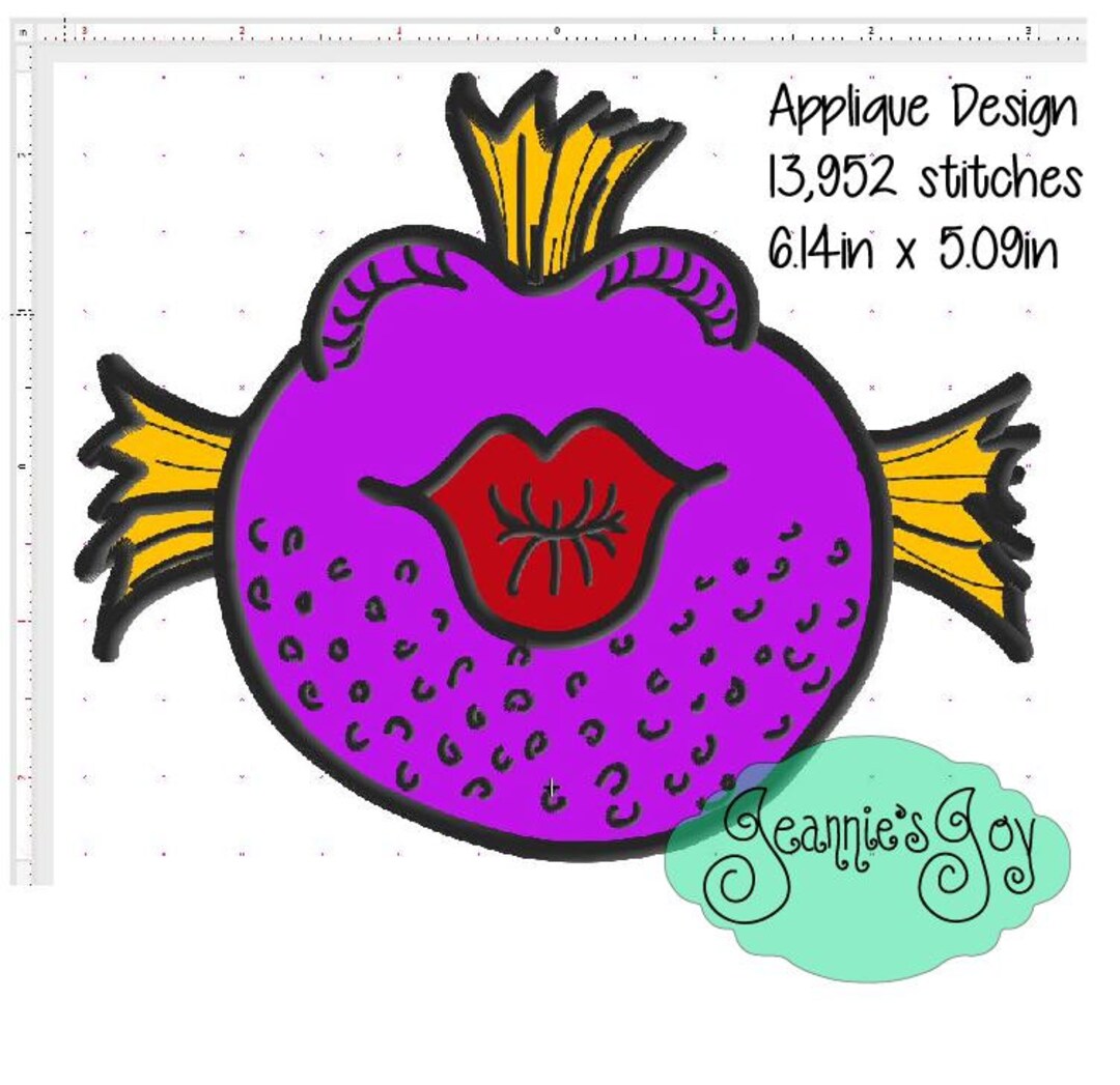Francesca the Kissy Fish Applique 3 Sizes - Etsy