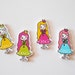 10 Wood Princess Buttons Printed Buttons Wooden Girls Buttons Cartoon ...