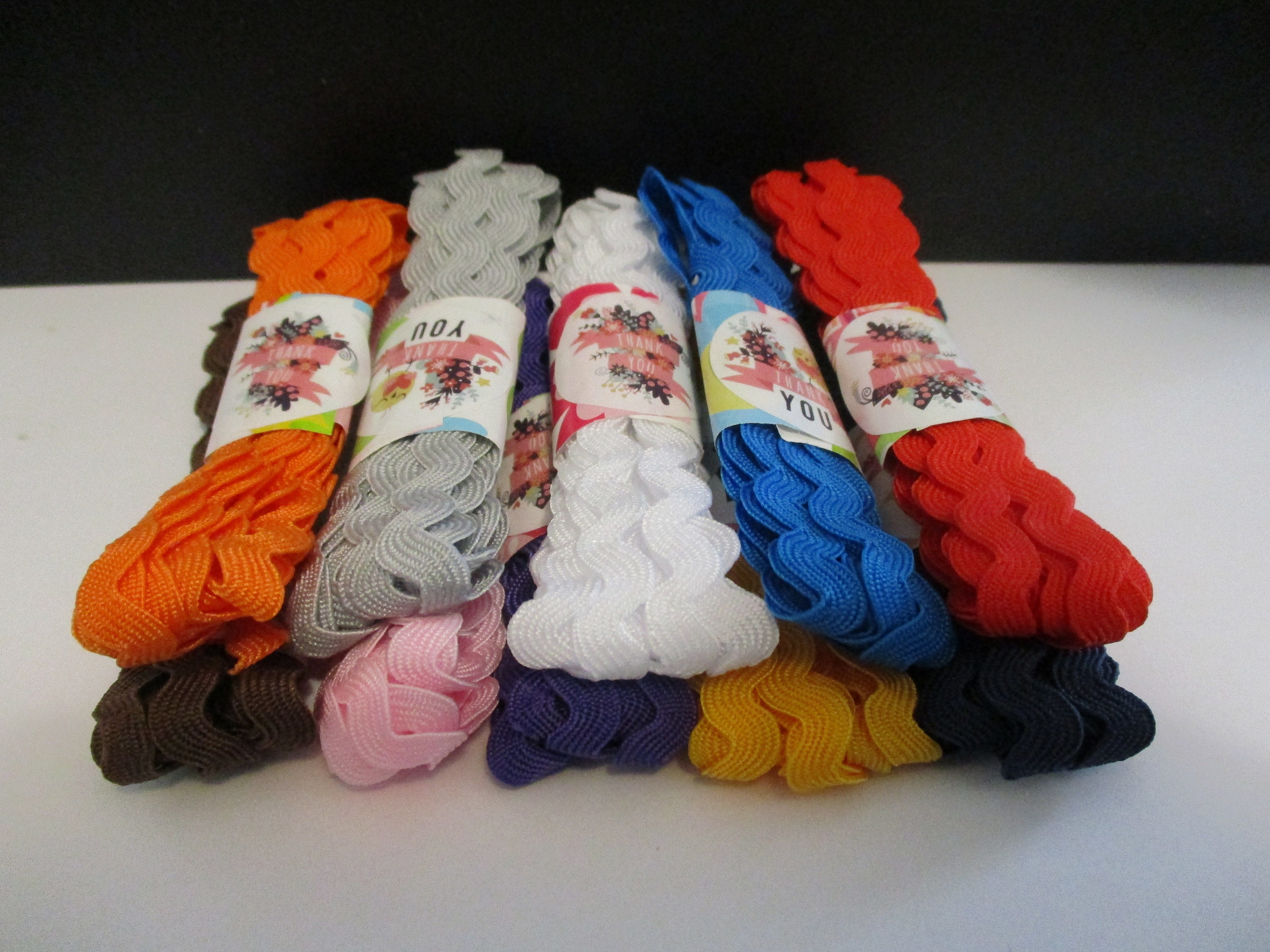 20 Yards Ric Rac Trim Ribbon 2 Each of 10 Colors Grosgrain - Etsy