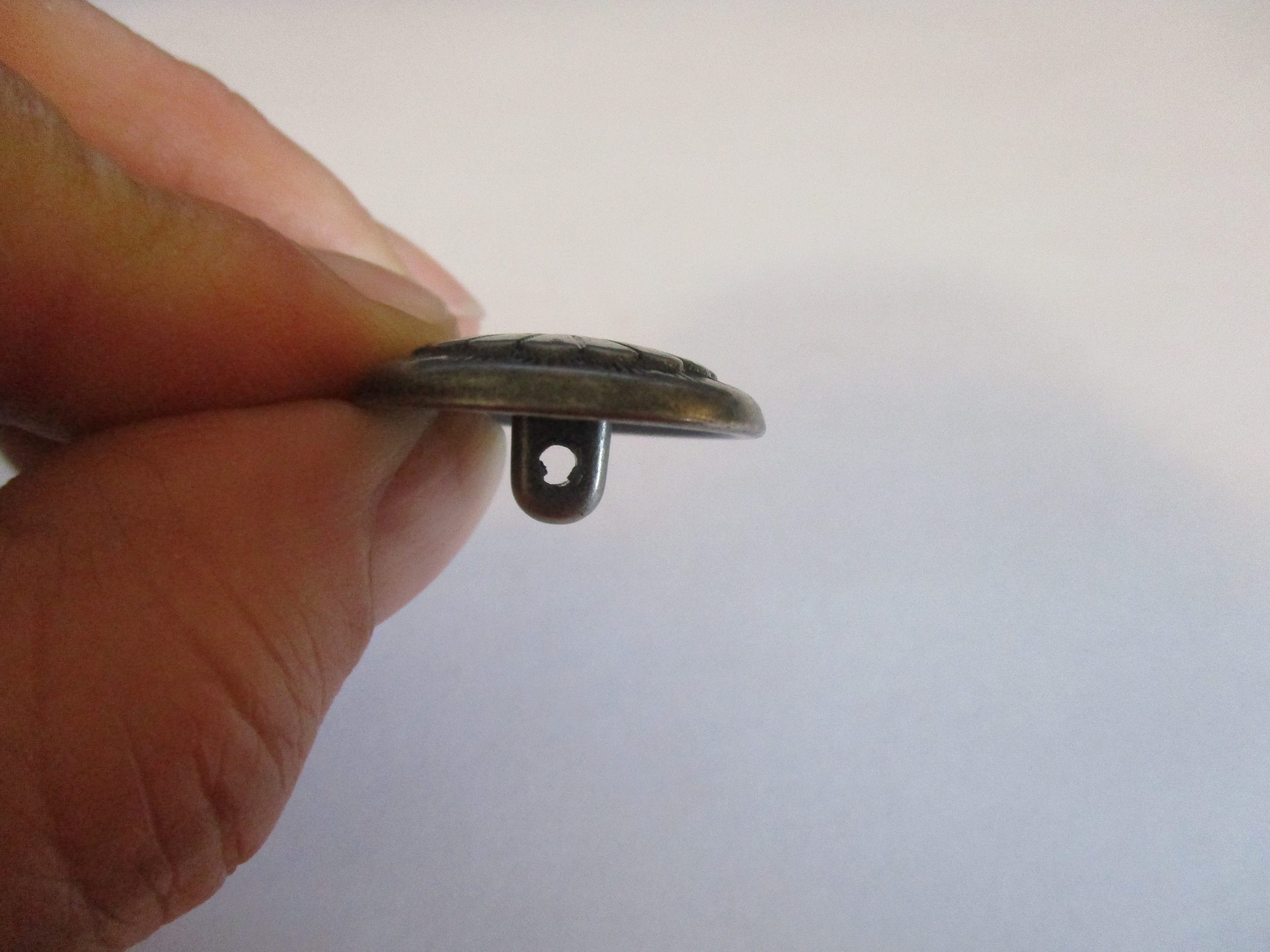 10 Round Shank Buttons Antique Silver Gunmetal Tone - Etsy