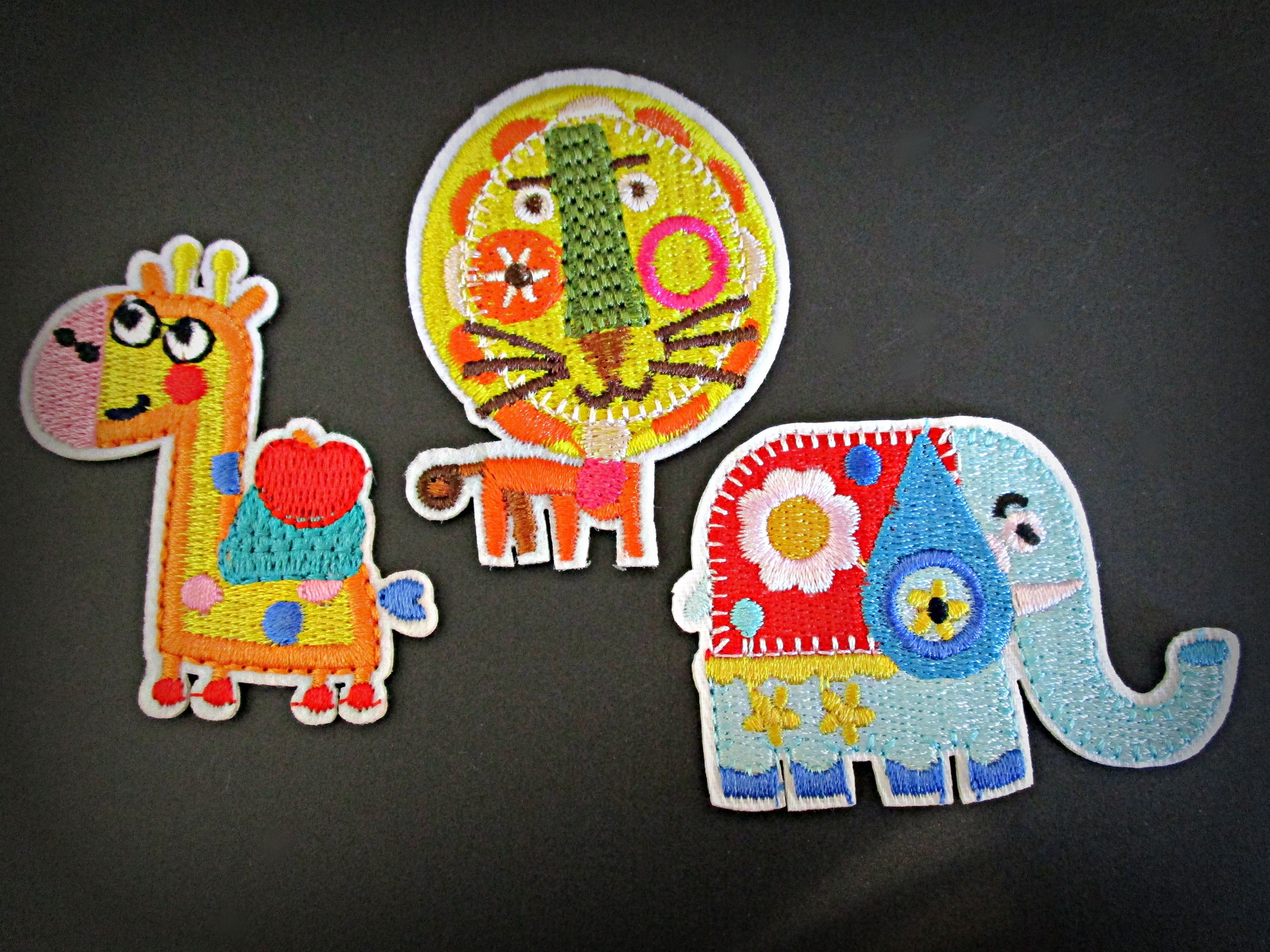 Appliques & Patches Sewing Cute Giraffe Iron On Patch Embroidered ...