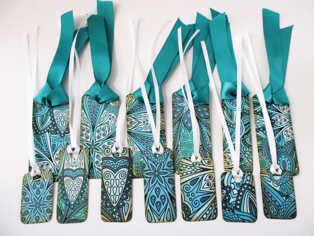Handmade Teal Gift Tags With Peacock Feathers: Scrapbook Embellishments ...