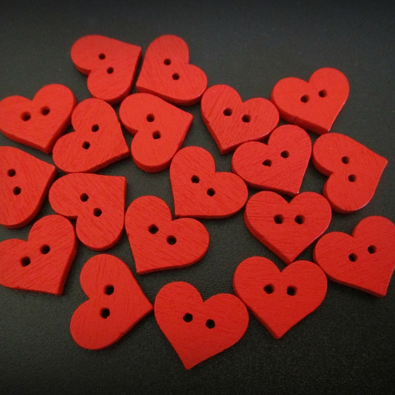 Heart Buttons - Etsy