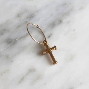 Gold Single Hoops - Etsy