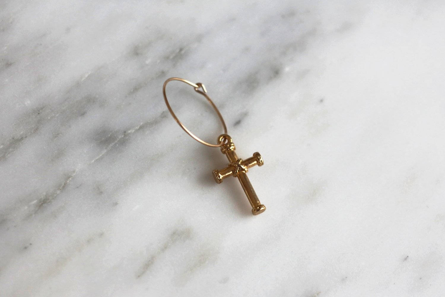 Gold Single Hoops - Etsy