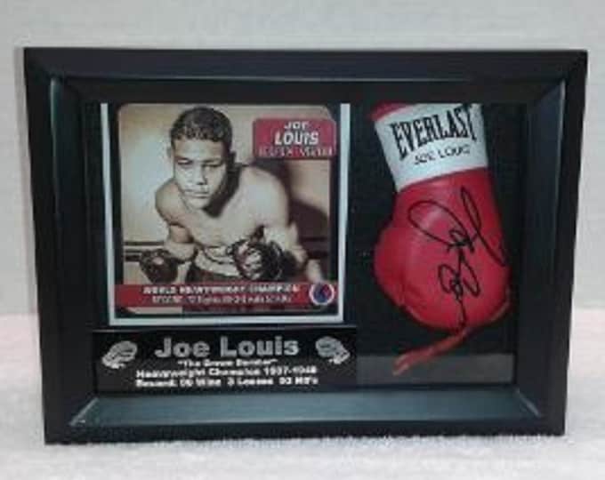 Joe Louis Autographed Card With Coa - Etsy