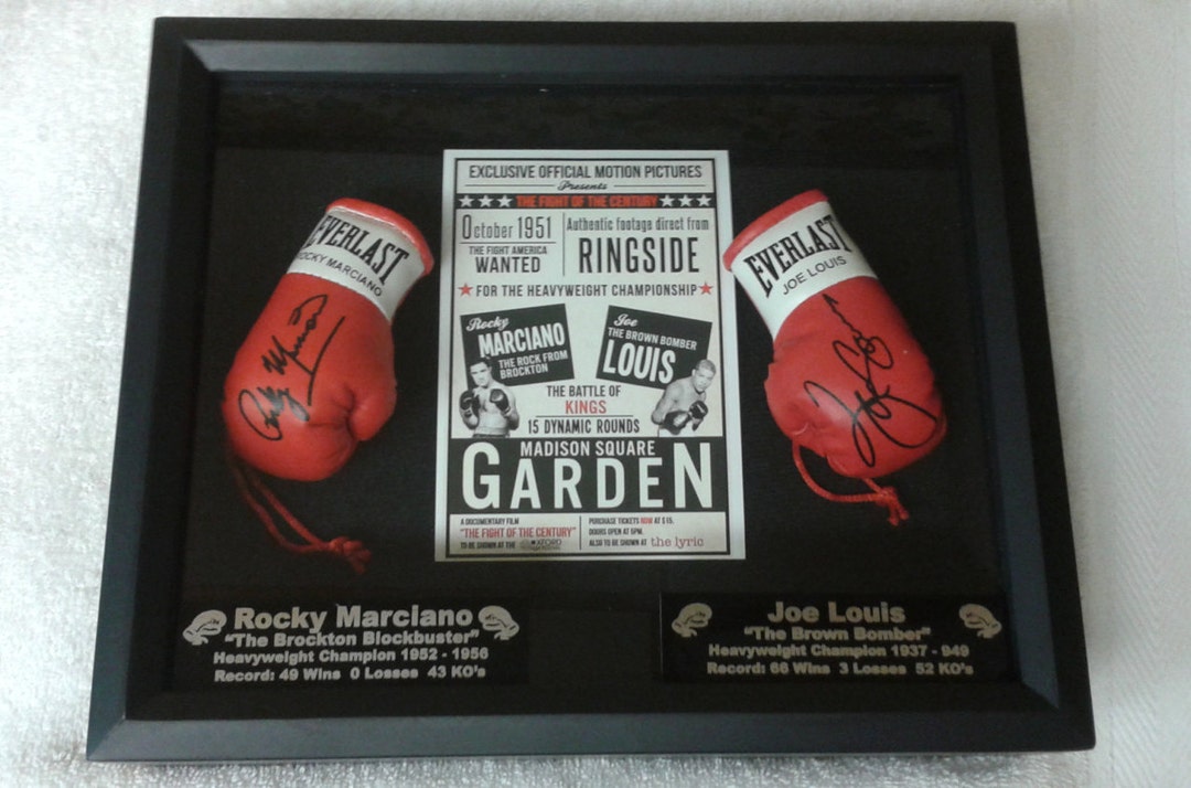 Rocky Marciano Vs Joe Louis Boxing Display - Etsy