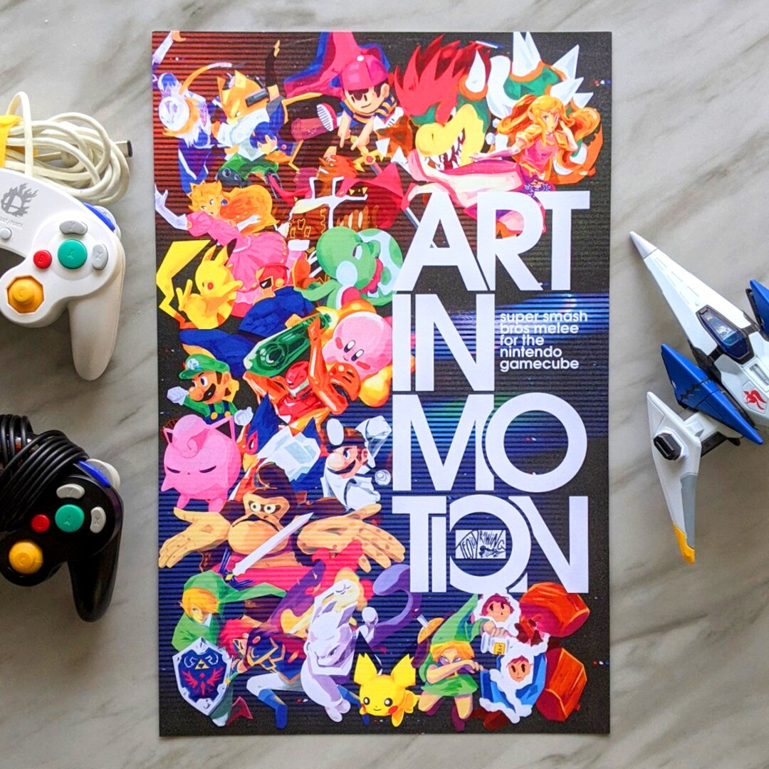 Art in Motion - Super Smash Bros Melee Poster Print - Etsy