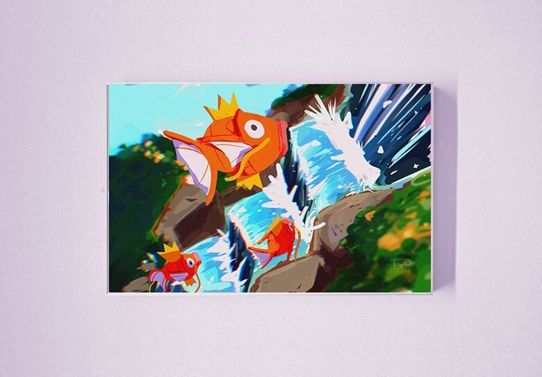 Magikarp Journey Pokemon Poster Print - Etsy