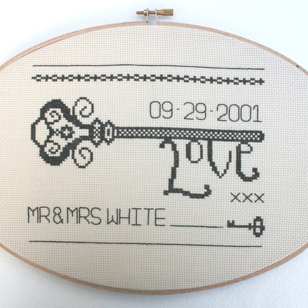 Keys Cross Stitch - Etsy