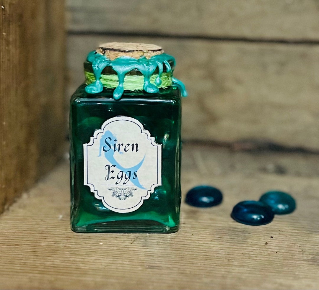Glittering Siren Mermaid Eggs Color Shifting Magic Potion Phial ...