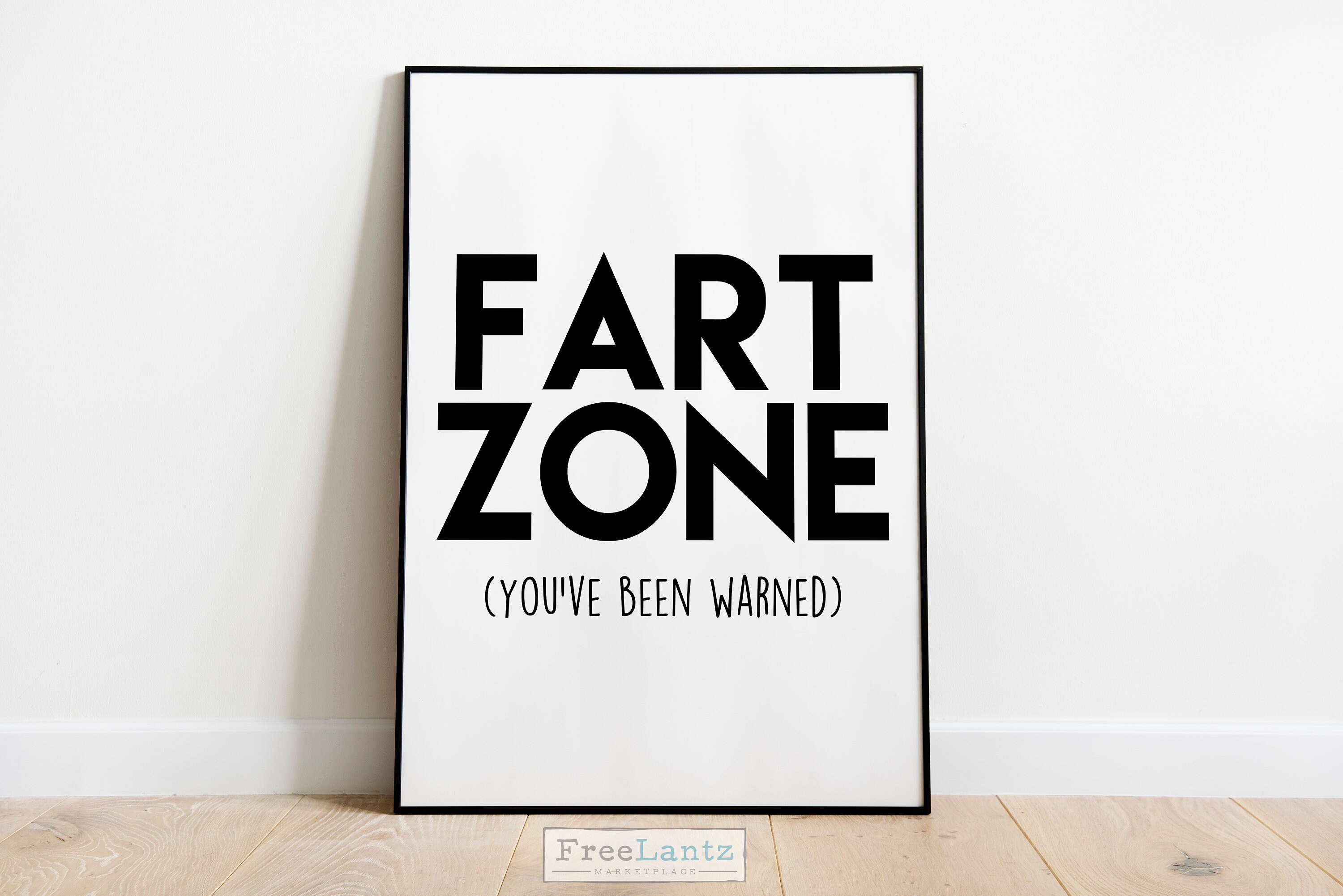 Fart Zone Sign, Bathroom Humor Sign, Funny Toilet Sign, Kids Bathroom ...