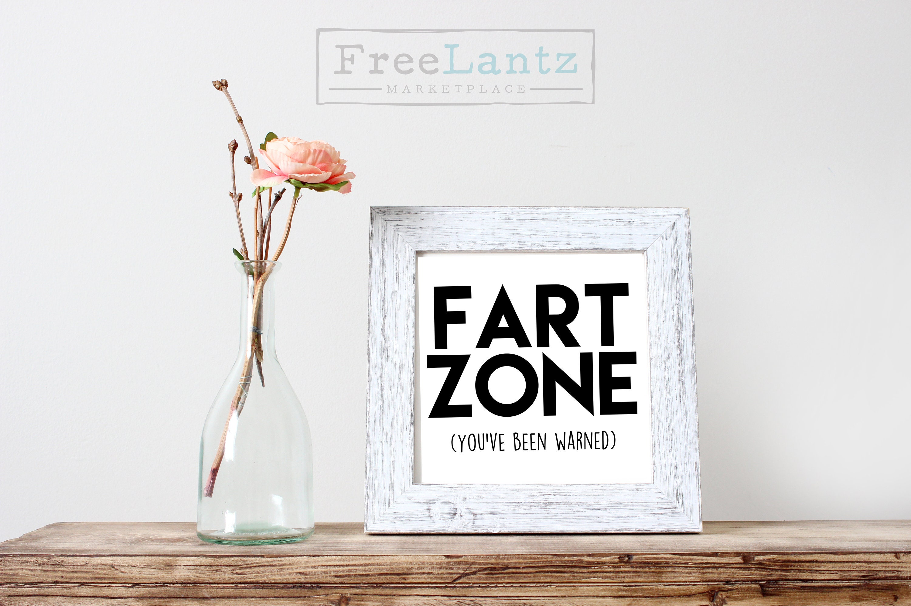 Fart Zone Sign Bathroom Humor Sign Funny Toilet Sign Kids - Etsy