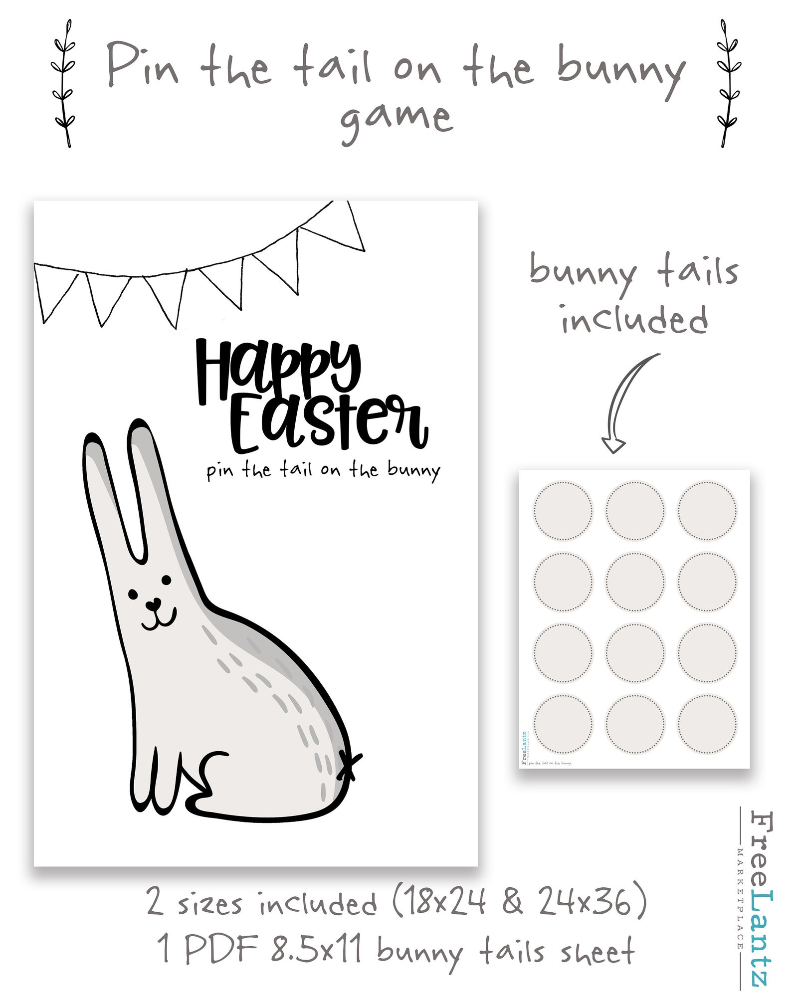 Pin The Tail Game Printable