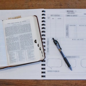 The Book of Mormon Study Journal, Study Notebook, Modern, Writing ...