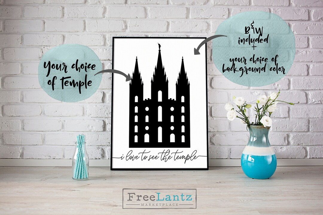 I Love to See the Temple, LDS Temple Print, LDS Temple Art, LDS ...