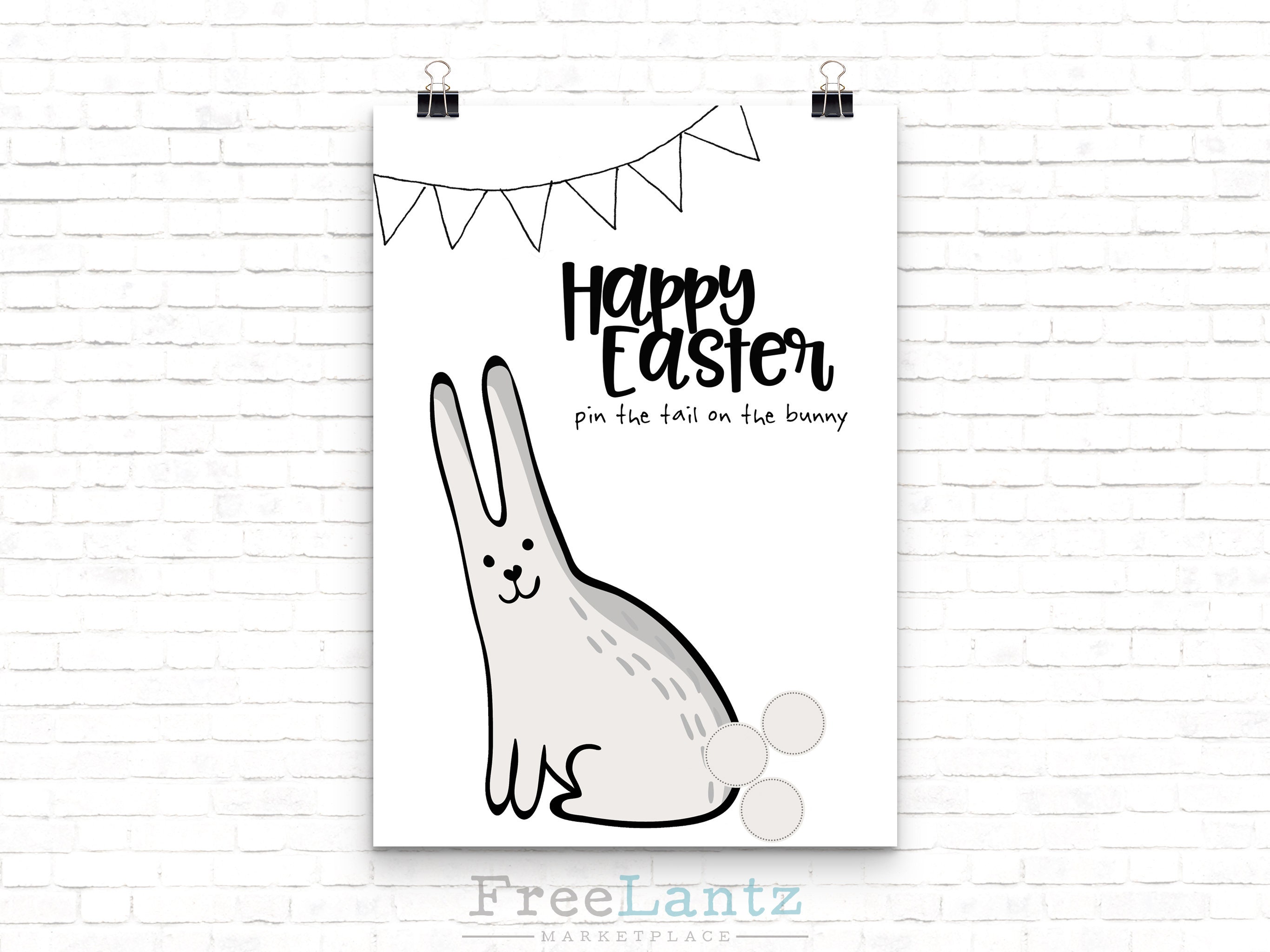 Pin the Tail Game, Bunny Game, Classroom Game, Easter Party Ideas ...