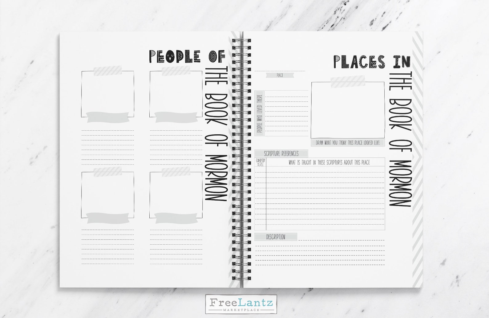 The Book of Mormon study journal study notebook modern | Etsy