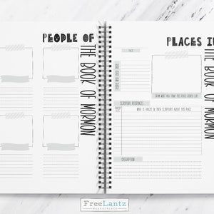 The Book of Mormon Study Journal, Study Notebook, Modern, Writing ...