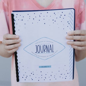 The Book of Mormon Study Journal, Study Notebook, Modern, Writing ...