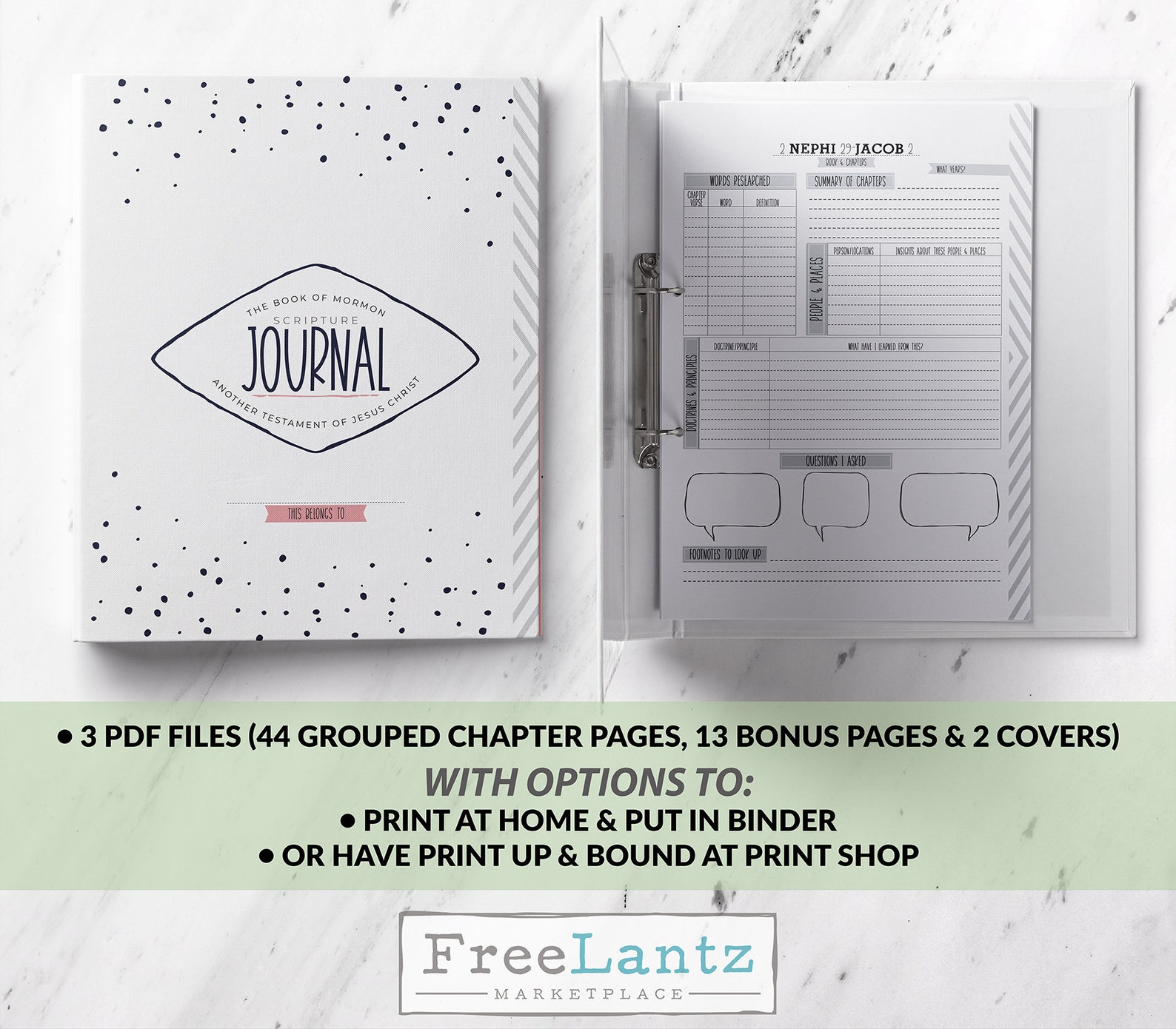 The Book of Mormon study journal study notebook modern | Etsy