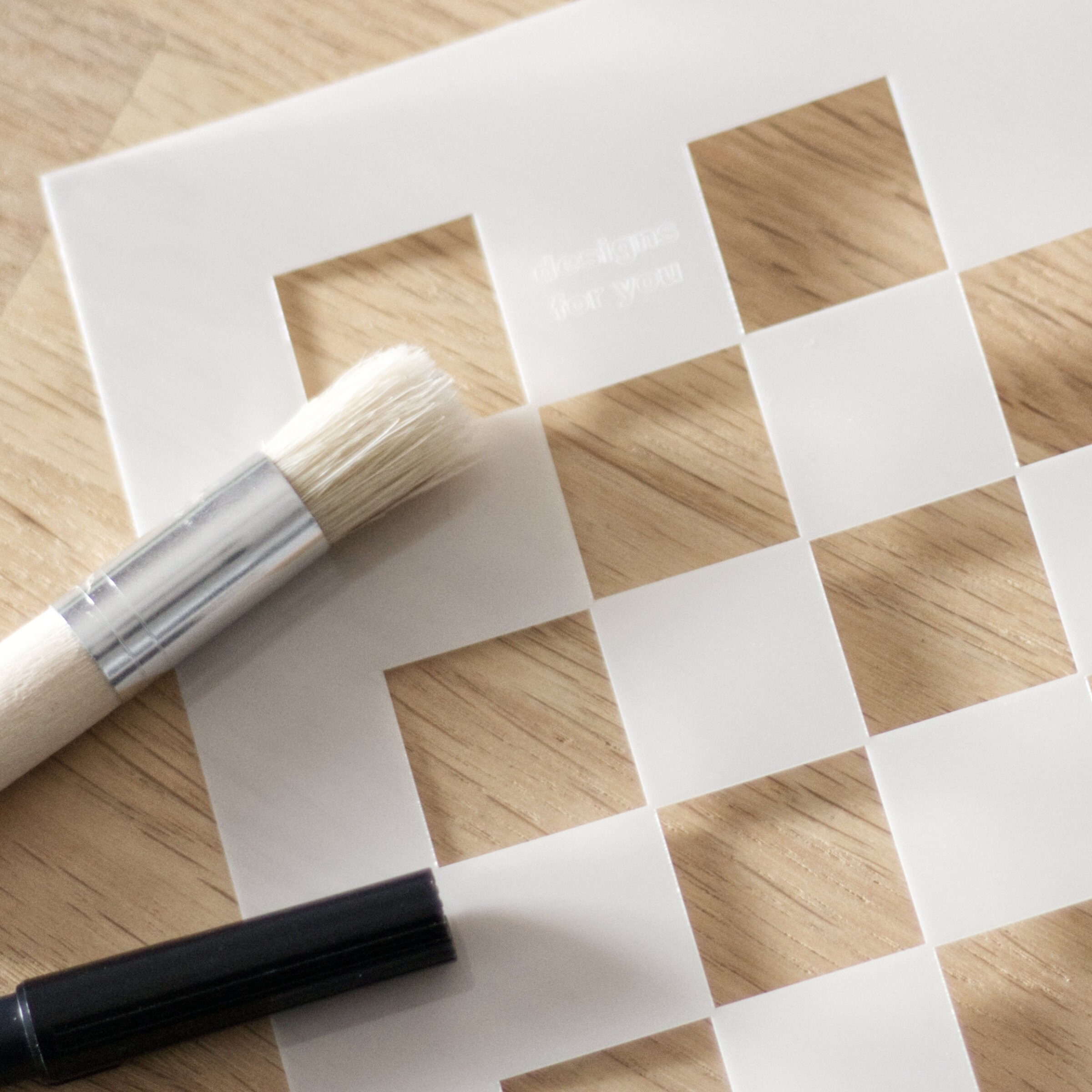 Checkerboard Stencil | Stencil for Checkerboard Pattern | Stencil ...