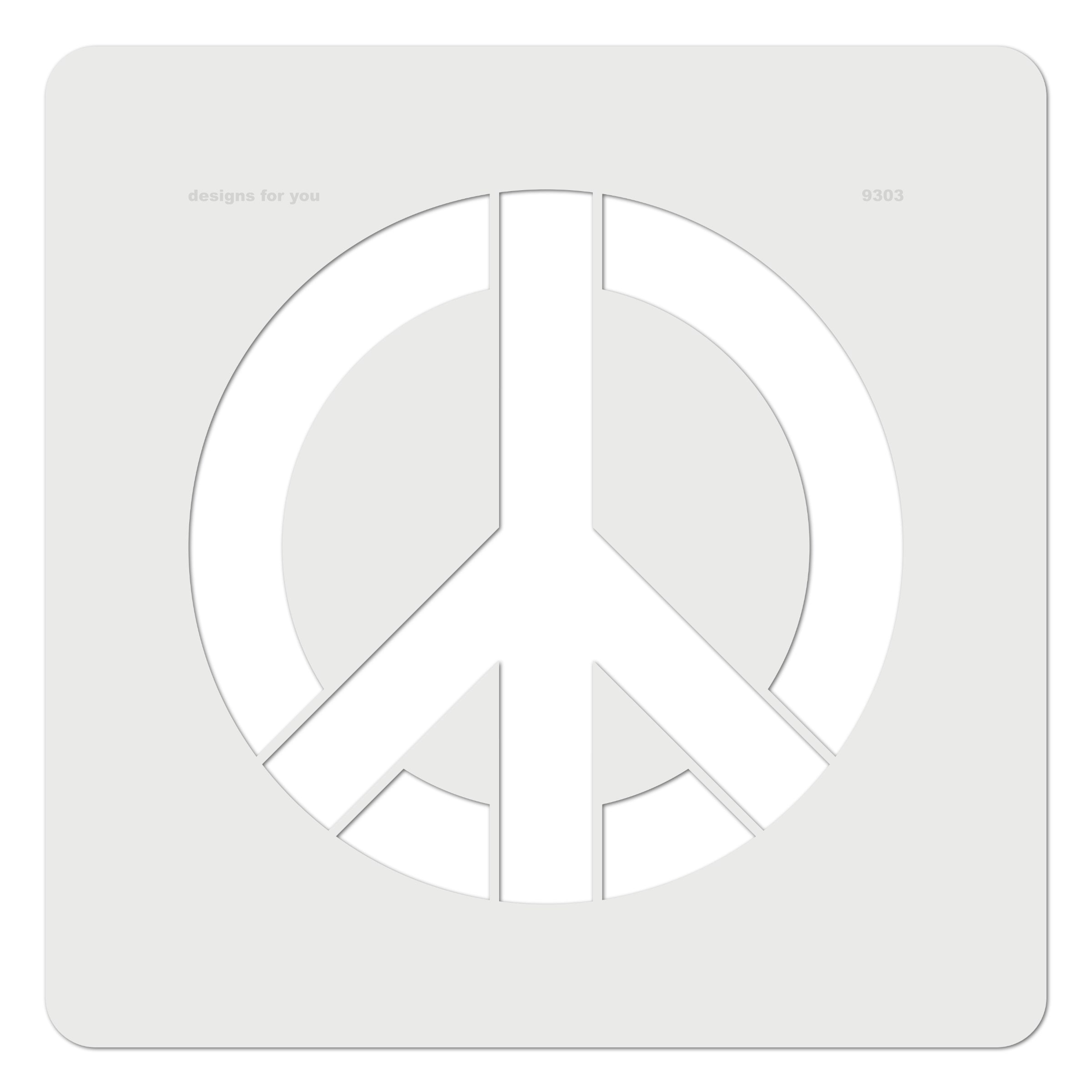 Stencils Peace Sign, Stencil Stencils Individually or as a Stencil Set ...