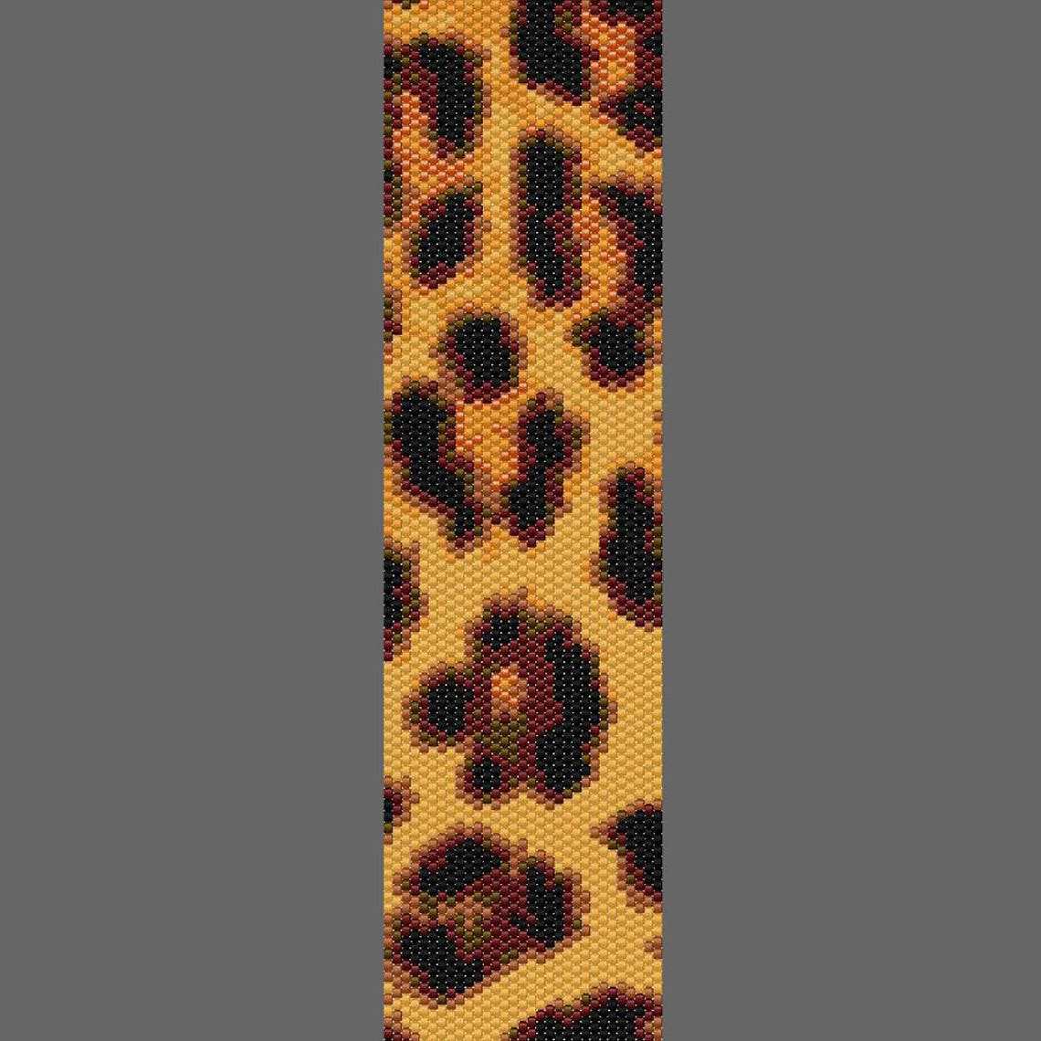 Peyote Beading Pattern Leopard Seed Bead Pattern PDF Bracelet Patterns ...