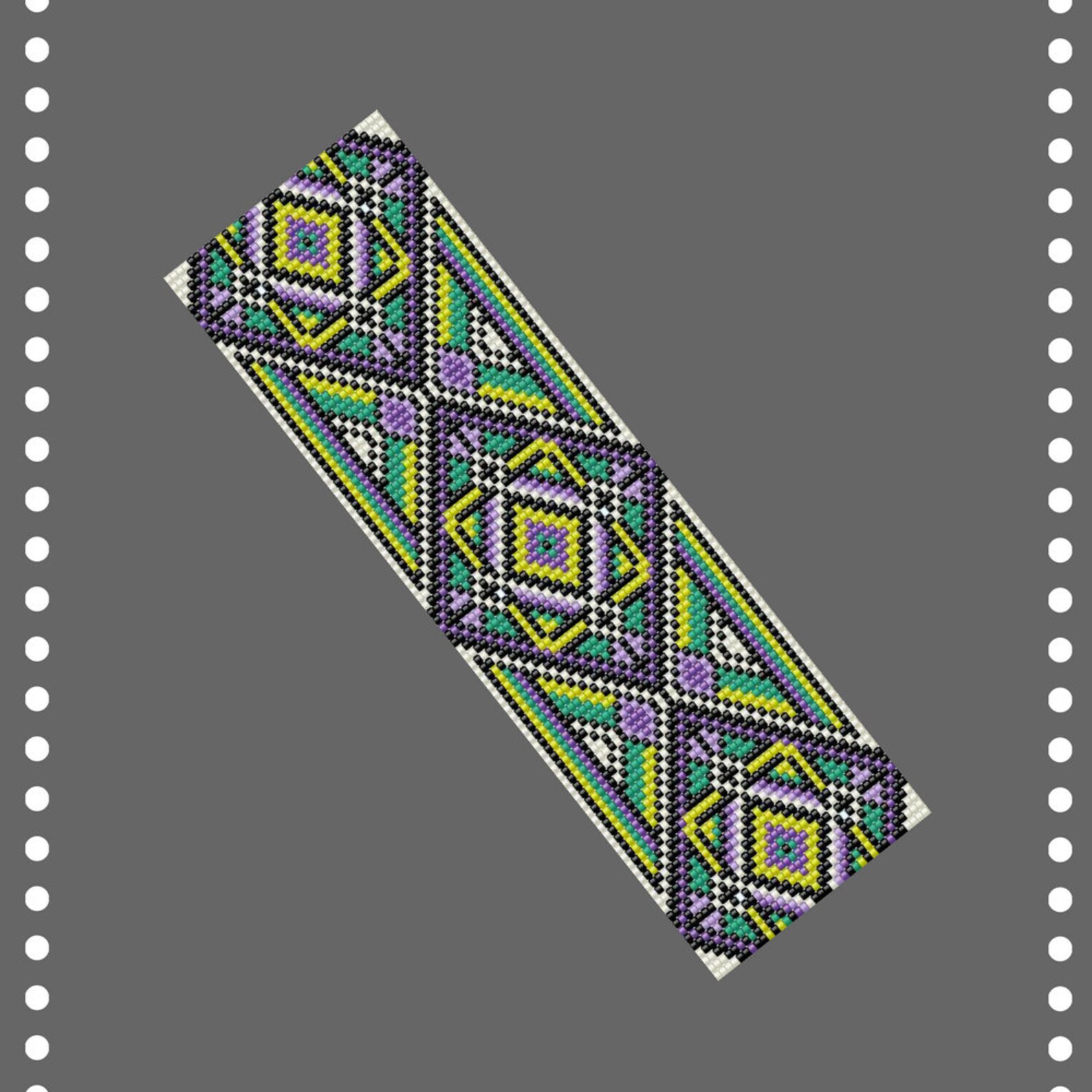 Loom Beading Pattern PDF Instant Download Bracelet Pattern - Etsy