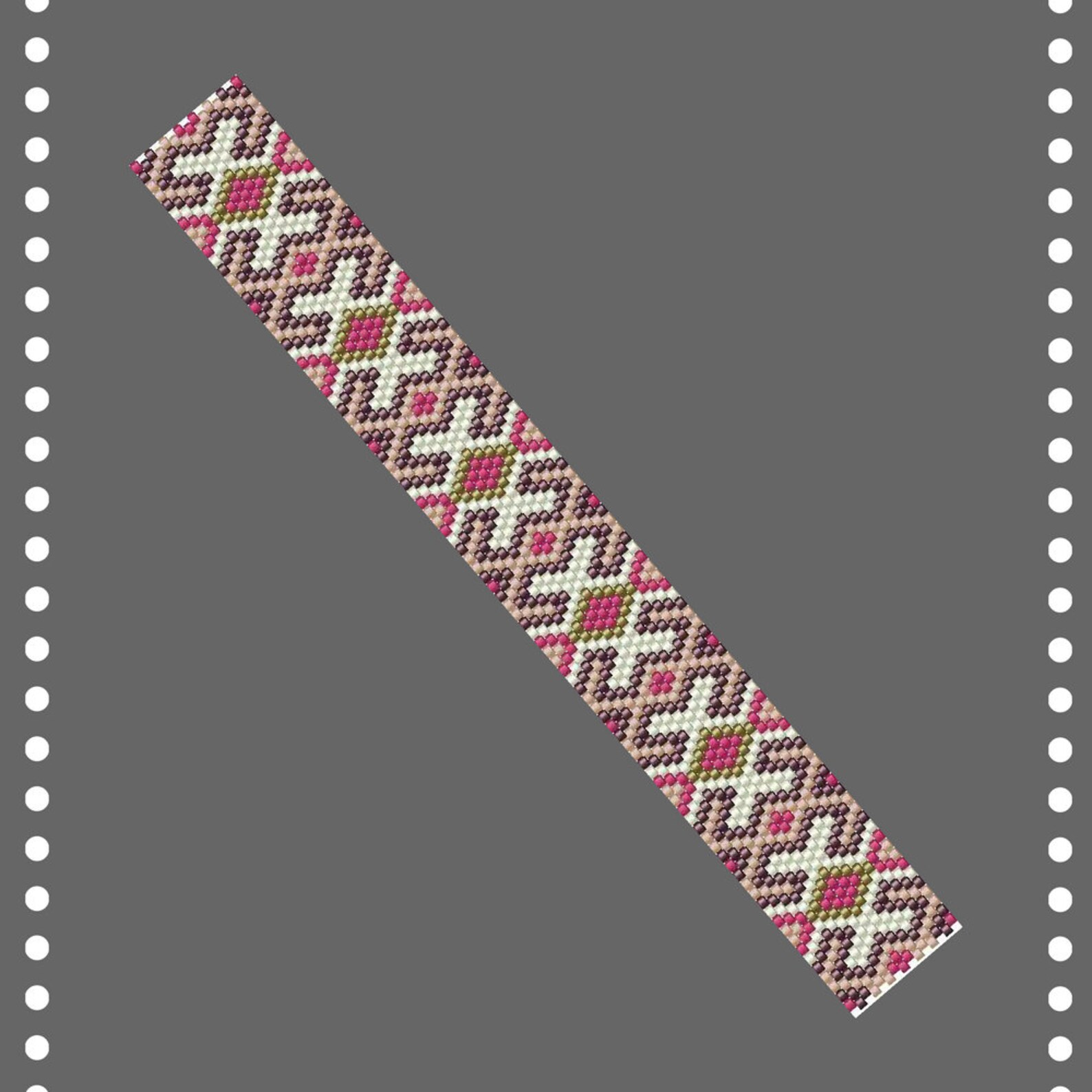 Peyote Bracelet Pattern PDF 2 Bead Peyote Pattern Beading - Etsy