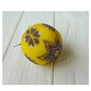 Bead Crochet Pattern and Tutorial Christmas Ball DIY Bead Pattern PDF ...