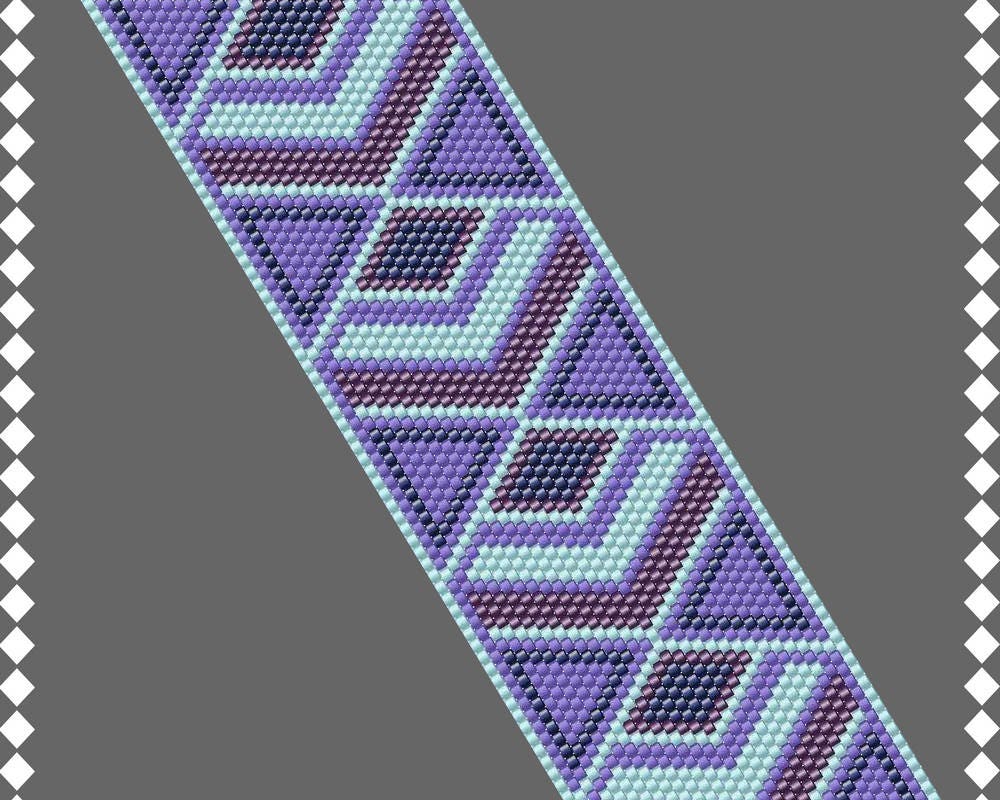 Peyote Bracelet Pattern Seed Bead Bracelet Beaded Bracelet - Etsy