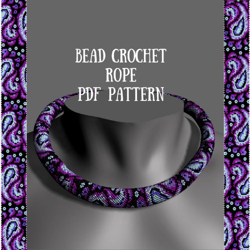 Beaded Pattern Bead Crochet Rope Pattern for Seed Beads Beaded - Etsy