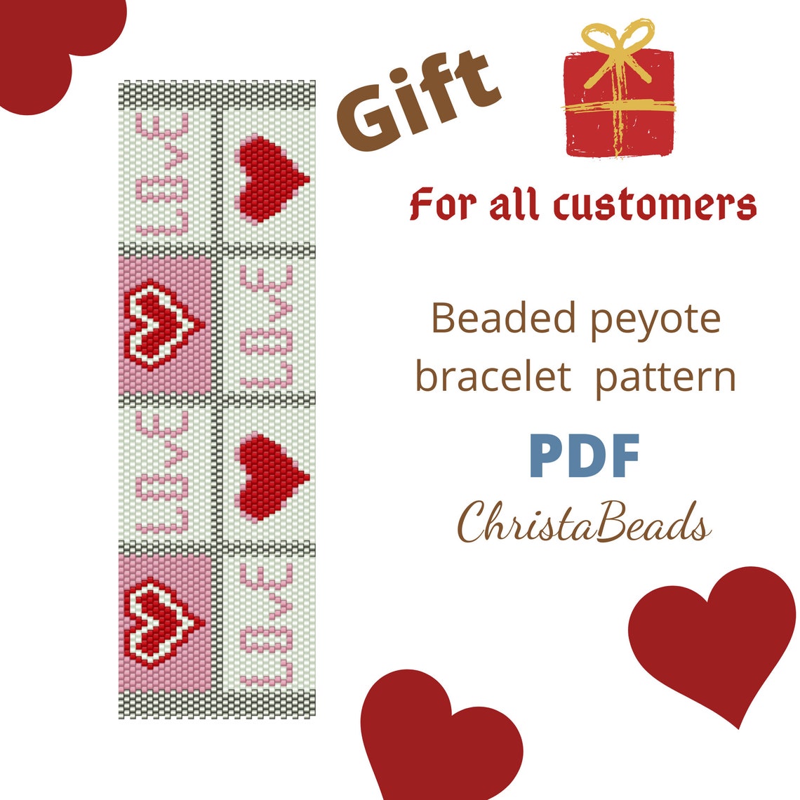 New Bead Peyote Stitch Pattern for Bracelet Even Count for | Etsy