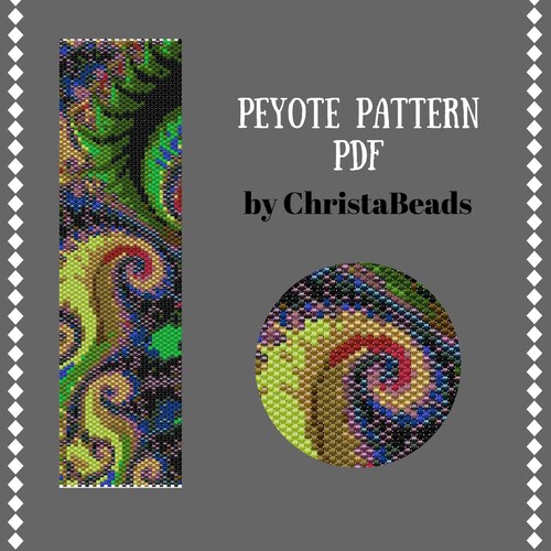 Peyote Pattern for Bracelet Instant Download Beading Pattern | Etsy