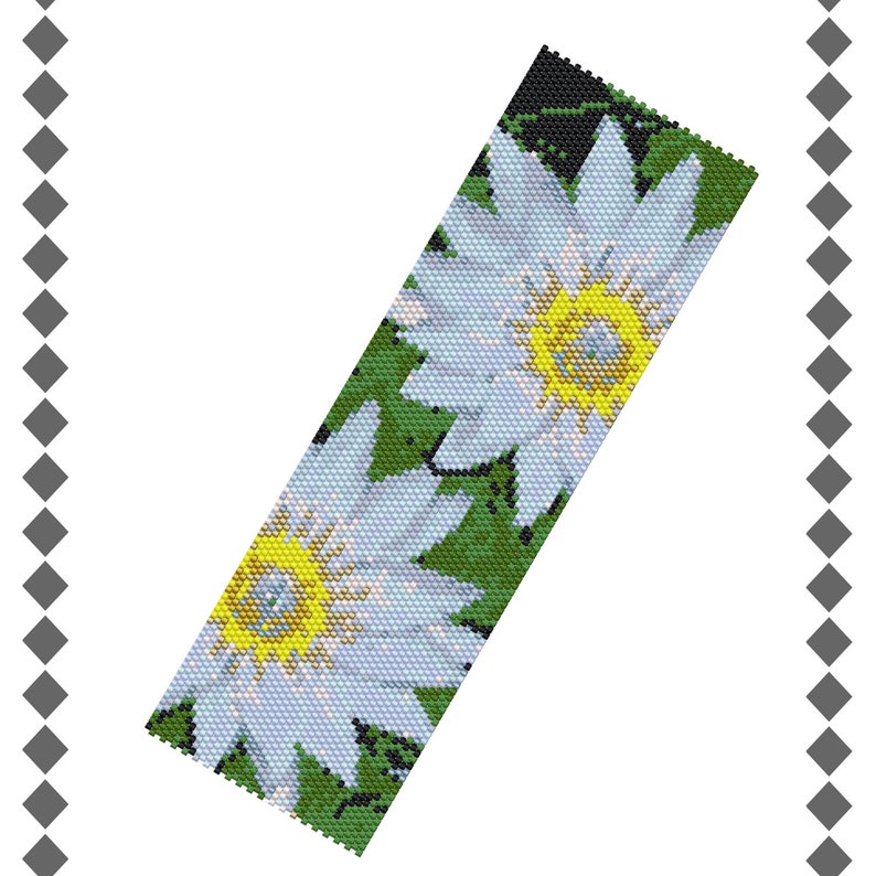 Peyote Bracelet Pattern States Flowers Beading PATTERN Peyote - Etsy