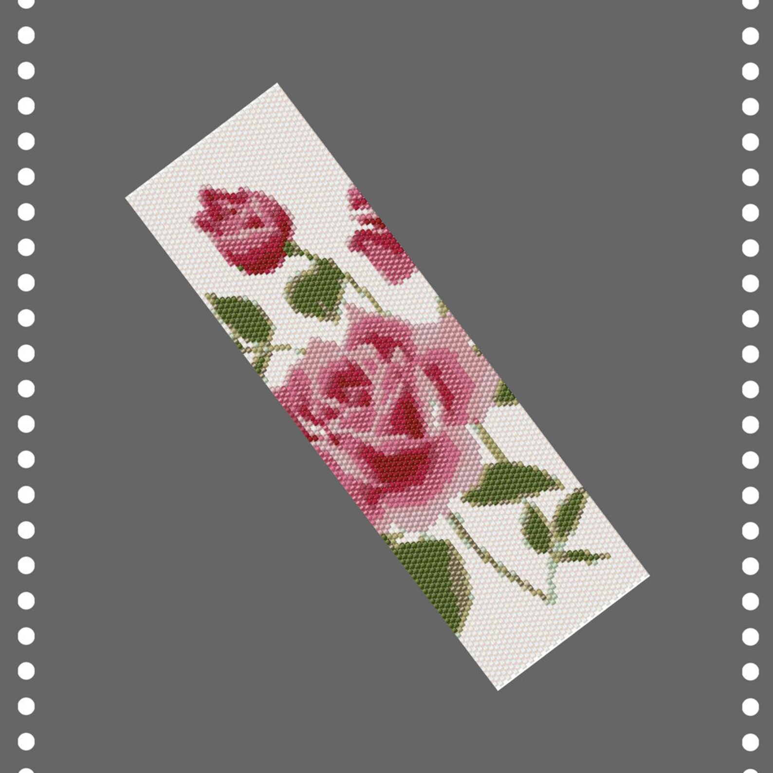 Flower Pattern Peyote #1 Roses\ Peyote Bracelet Patterns, Peyote Bead ...