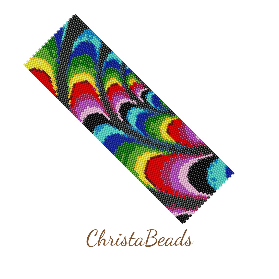 Even Peyote Bracelet Pattern Beaded Peyote Pattern Beading - Etsy