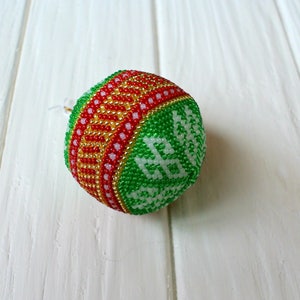 Bead Pattern PDF Christmas Tutorial Beading Ball Bead Crochet Pattern ...