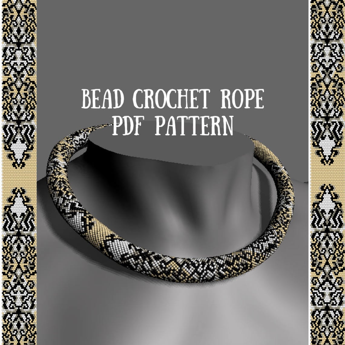 Beaded Pattern Bead Crochet Rope Pattern for Seed Beads Beaded | Etsy