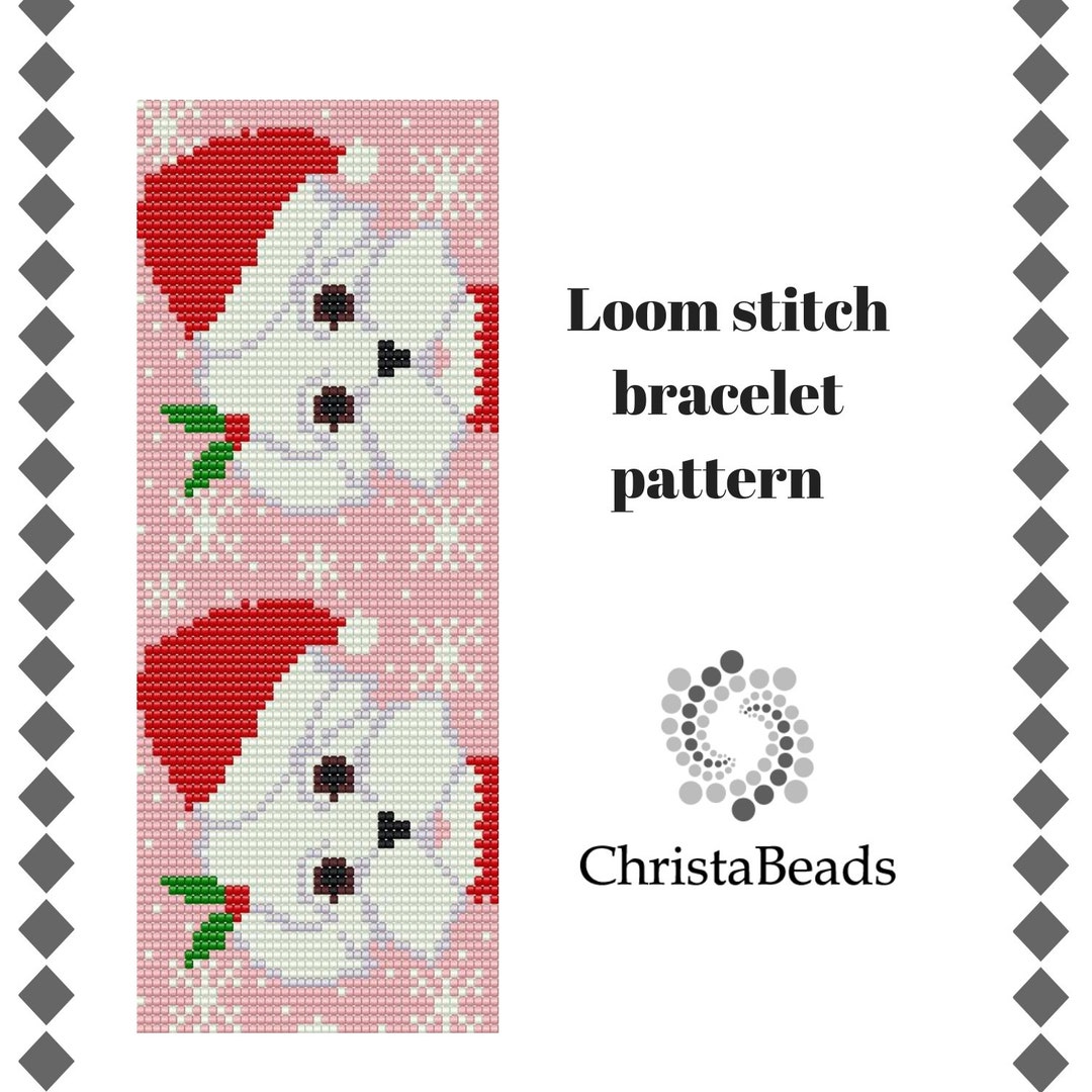 Loom Stitch Pattern Christmas Dog Loom Bracelet Pattern Bead Loom ...