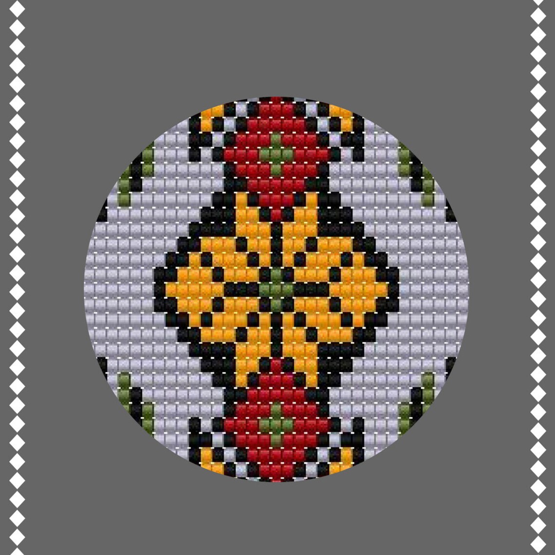 Loom pattern Beading patterns Square stitch Loom stitch | Etsy