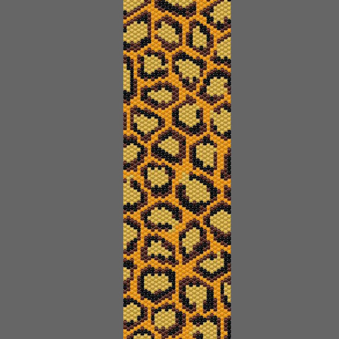 Leopard Pattern Bracelet Seed Bead Bracelet Patterns Peyote Stitch Seed ...
