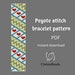 Peyote Bead Pattern Heart Beaded Pattern Bracelet Valentine's Day - Etsy
