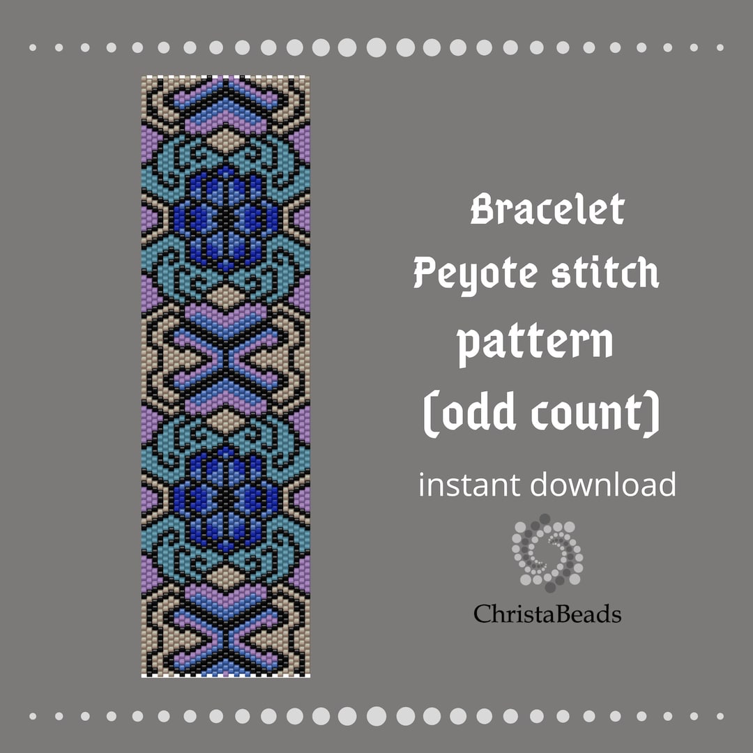 Peyote Bracelet Patterns Jewelry Pattern Peyote Stitch Bracelet Design ...