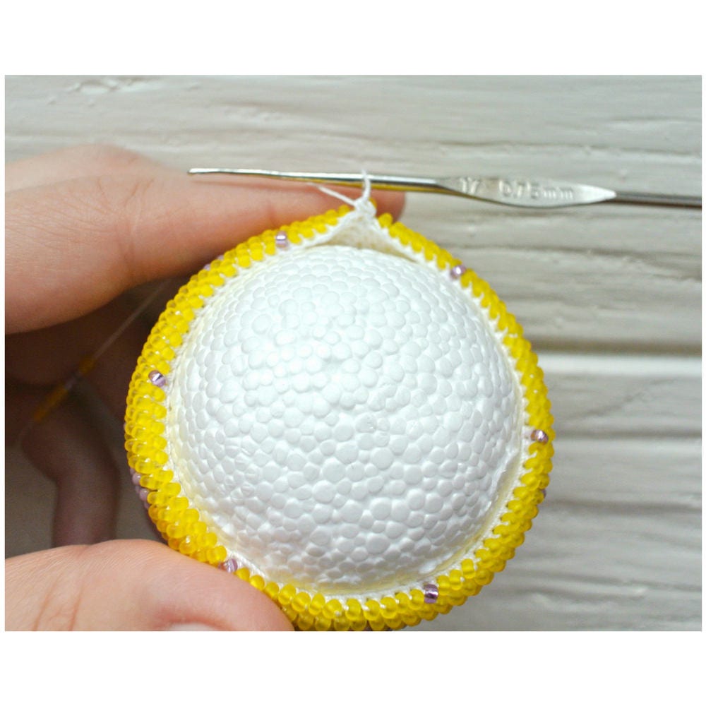 Bead Crochet Pattern and Tutorial Christmas Ball DIY Bead - Etsy