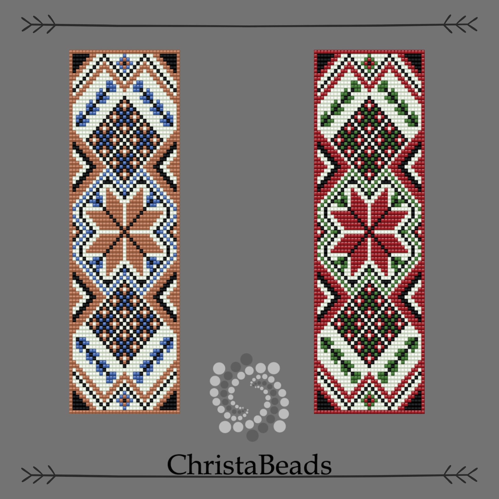 Bead LOOM Patterns Native Ethnic-inspired Bracelet Set of 2 - Etsy