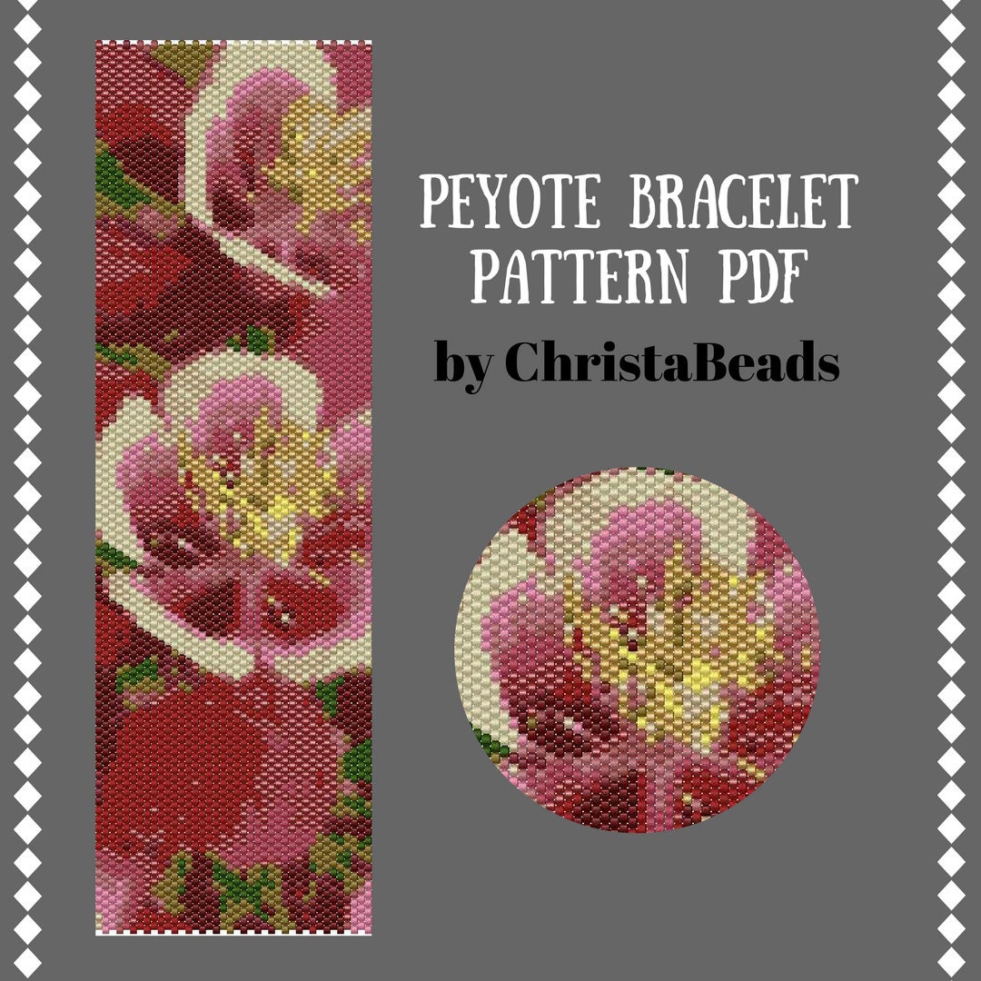 Beading Peyote Pattern Flowers#5 Peyote Stitch Patterns Bracelet ...